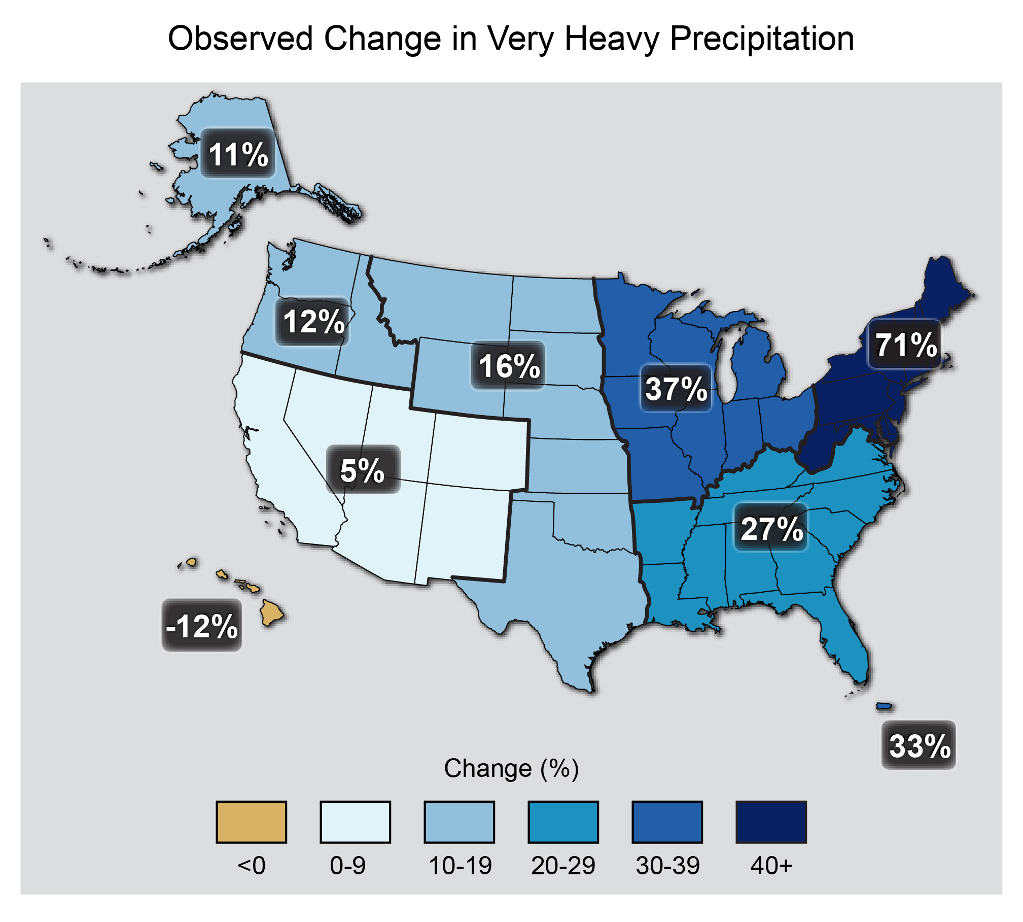 Observed Change in Very Heavy Precipitation | U.S. Climate Resilience ...