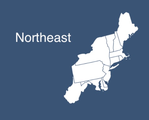 Northeast Region Map With Capitals